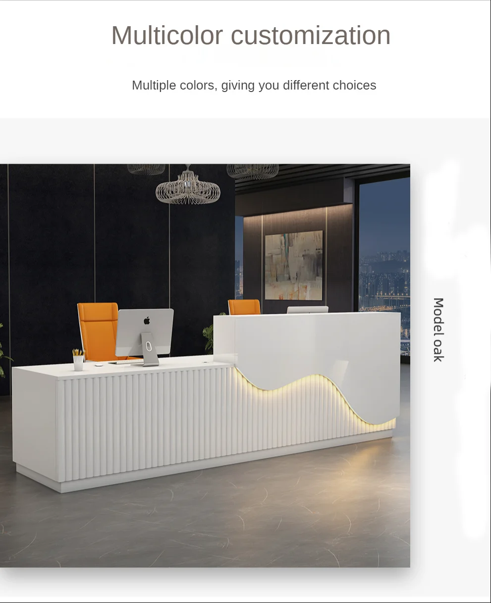 QTZ30 Modern Front Office Reception Desks Fashion Design Hotel Beauty ...