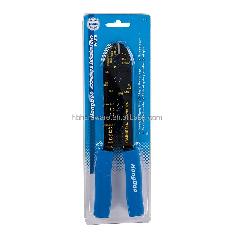 9 " Inch Crimping Pliers Terminal Crimper Multi Function Crimping Tool ...