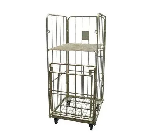 Industrial Metal Cage Storage Container Heavy Duty Wire Mesh Container ...