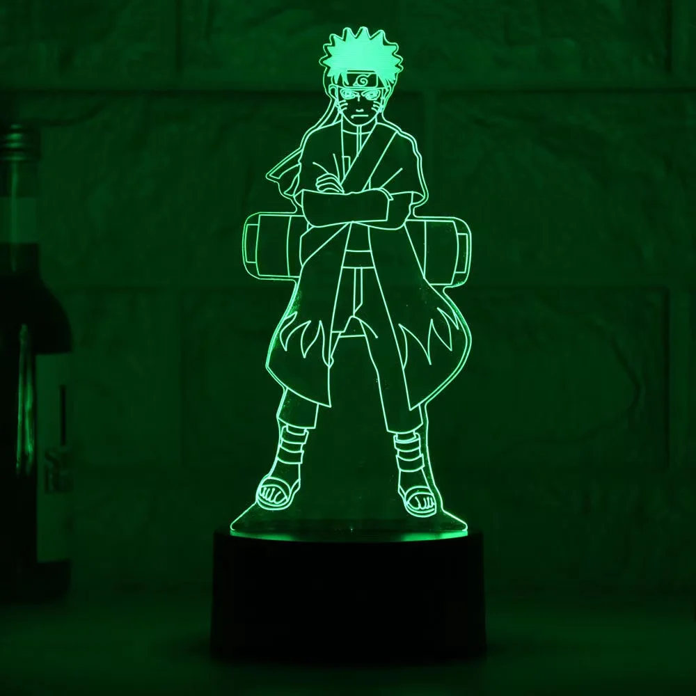 Anime Sakura Itachi Uchiha Akatsuki Kakashi 7 Colors 3d Usb Touch Led ...