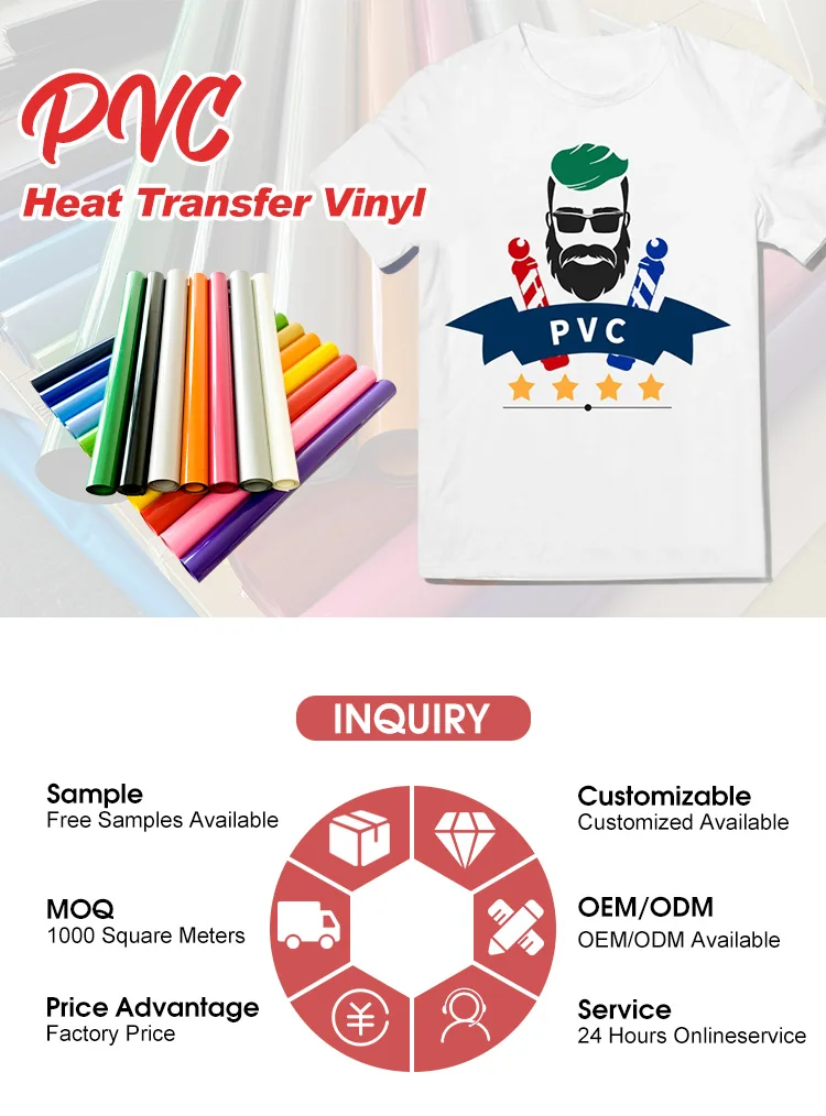 Easy To Cut Laundry Resistant Tshirt Heat Press Vinyl Pvc Heat Transfer ...