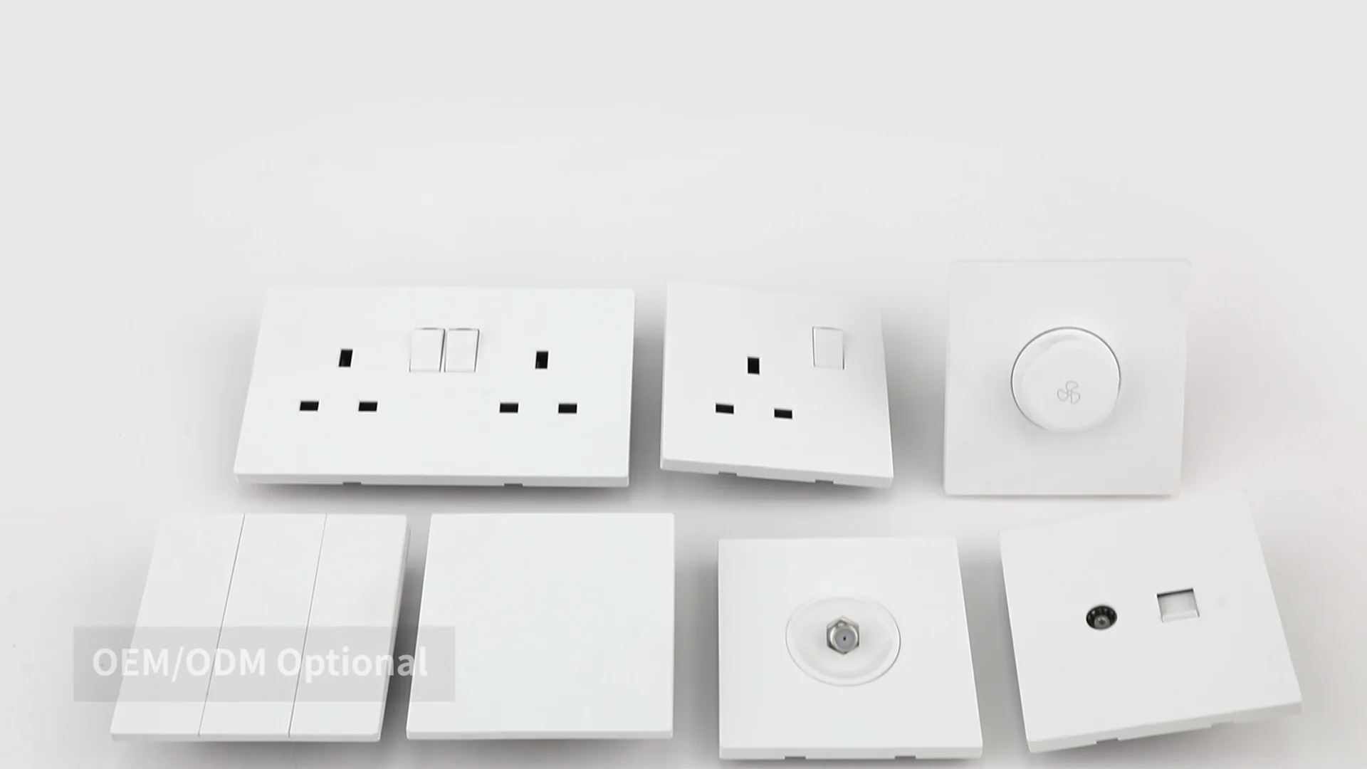 Uk Standard Ultral-thin 13a Double Pole Wall Switch And Socket For ...