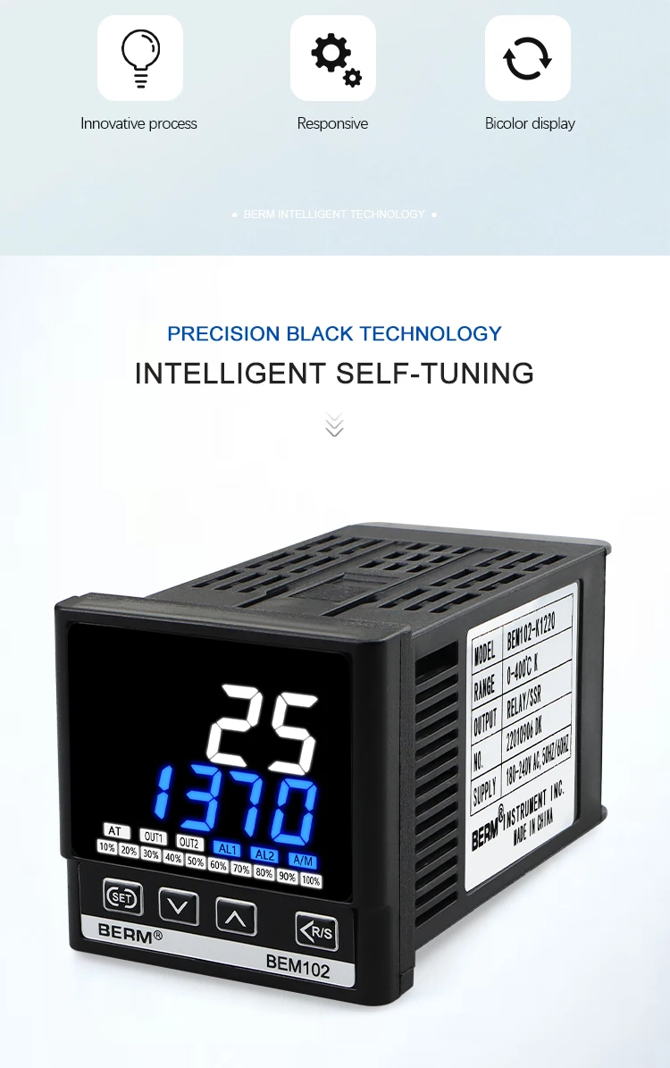 Digital Pid Intelligent Temperature Controller 50*50mm Relay/ssr Output ...