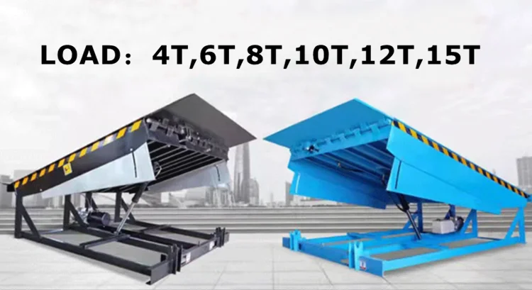 Customized 6000kg Electric Adjustable Hydraulic Loading Dock Ramp Fixed ...
