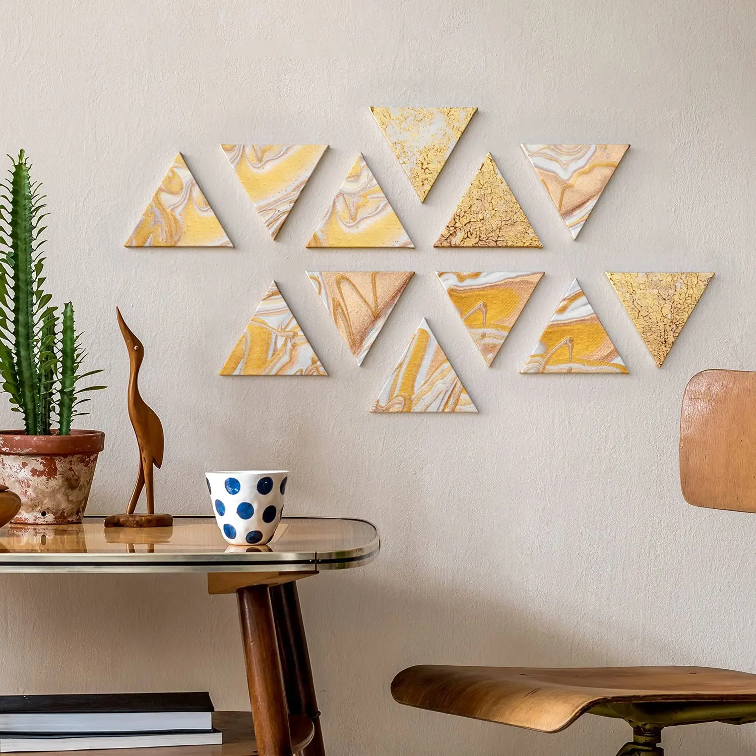 Bview Art Canvas Round Triangle Hexagon Stretch Canvas Perfect For ...