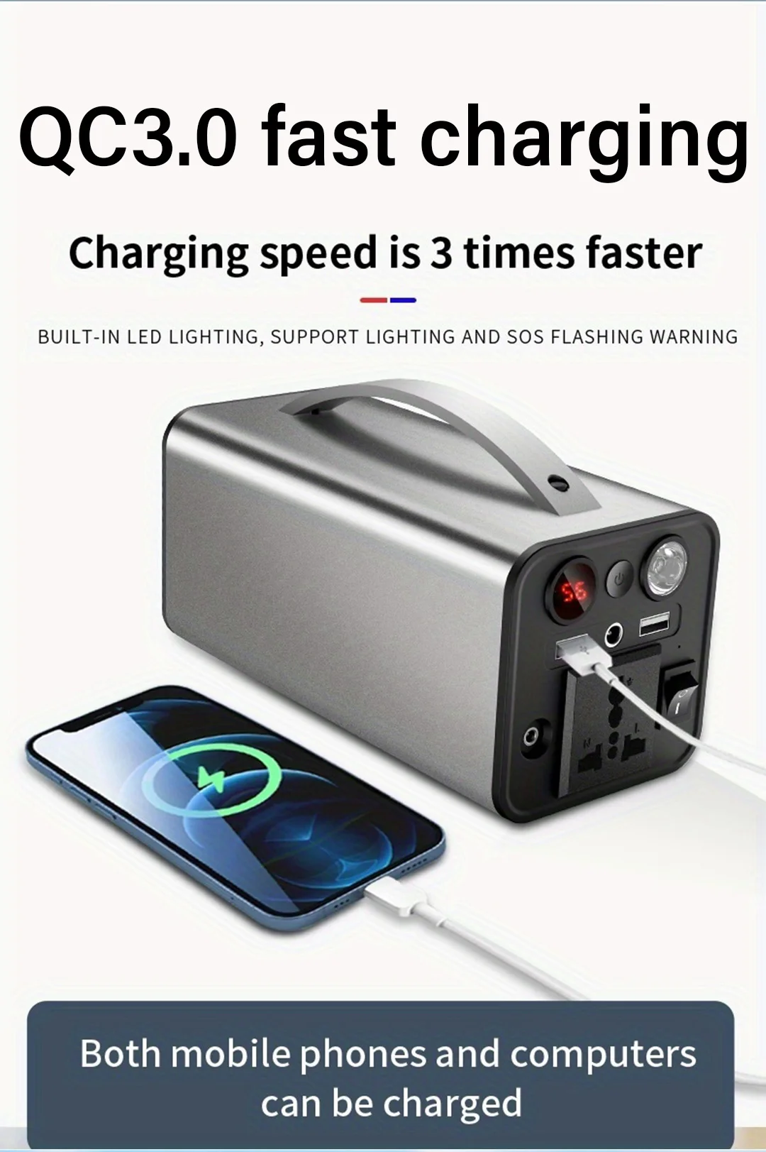 Portable Power Station 180w Portable Power Bank Outdoor Power Supply ...
