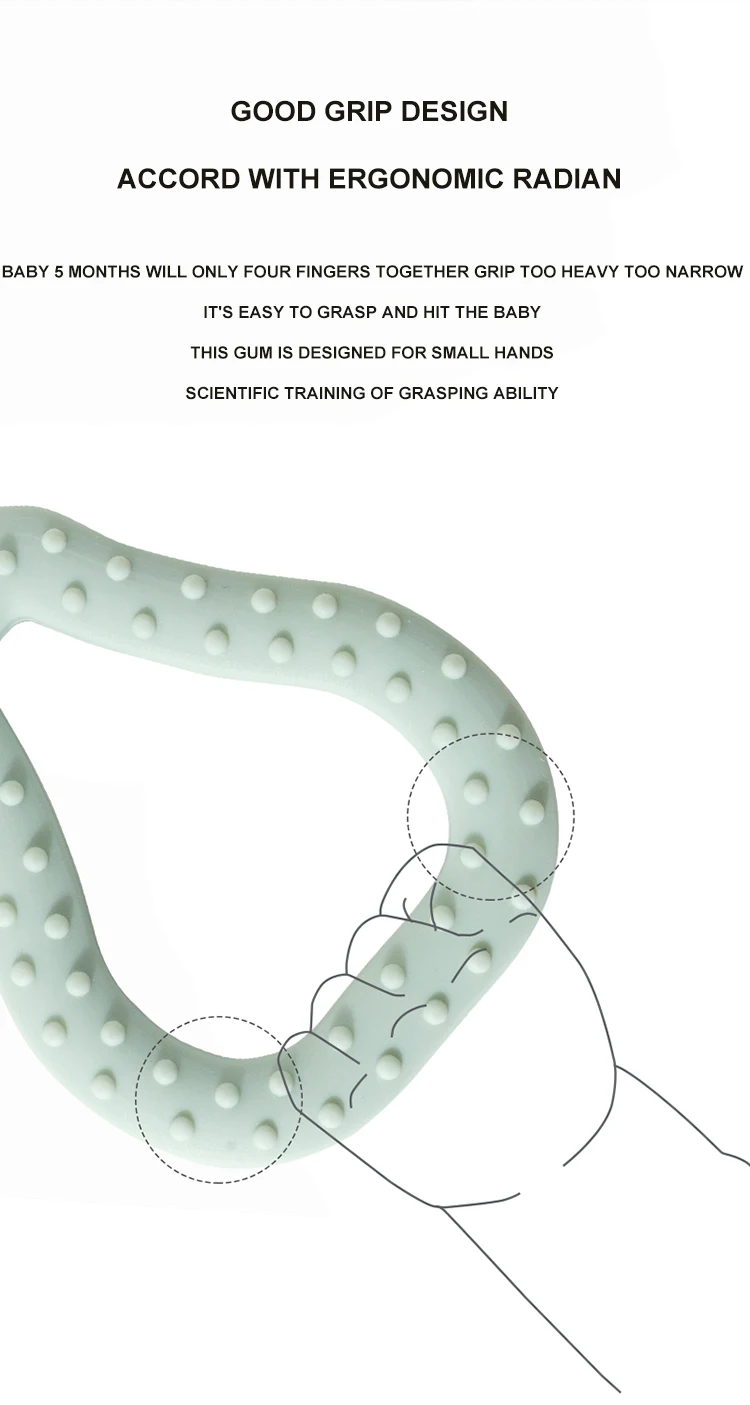 Baby Silicone Teethers - Soothing Molar Toy Set