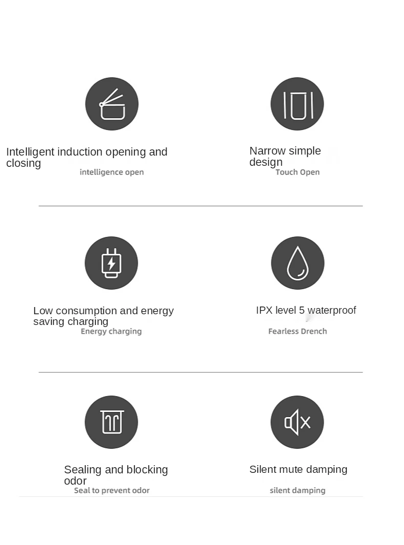 Self-changing Electric Dustbin Smart Kitchen Dustbin Lock With Lid Soft ...