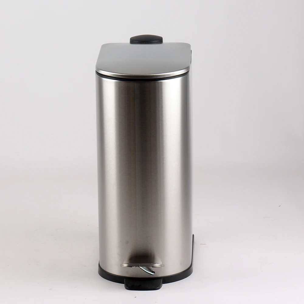 10L Rectangular Waste Bin - Slim Pedal Bin for Narrow Spaces