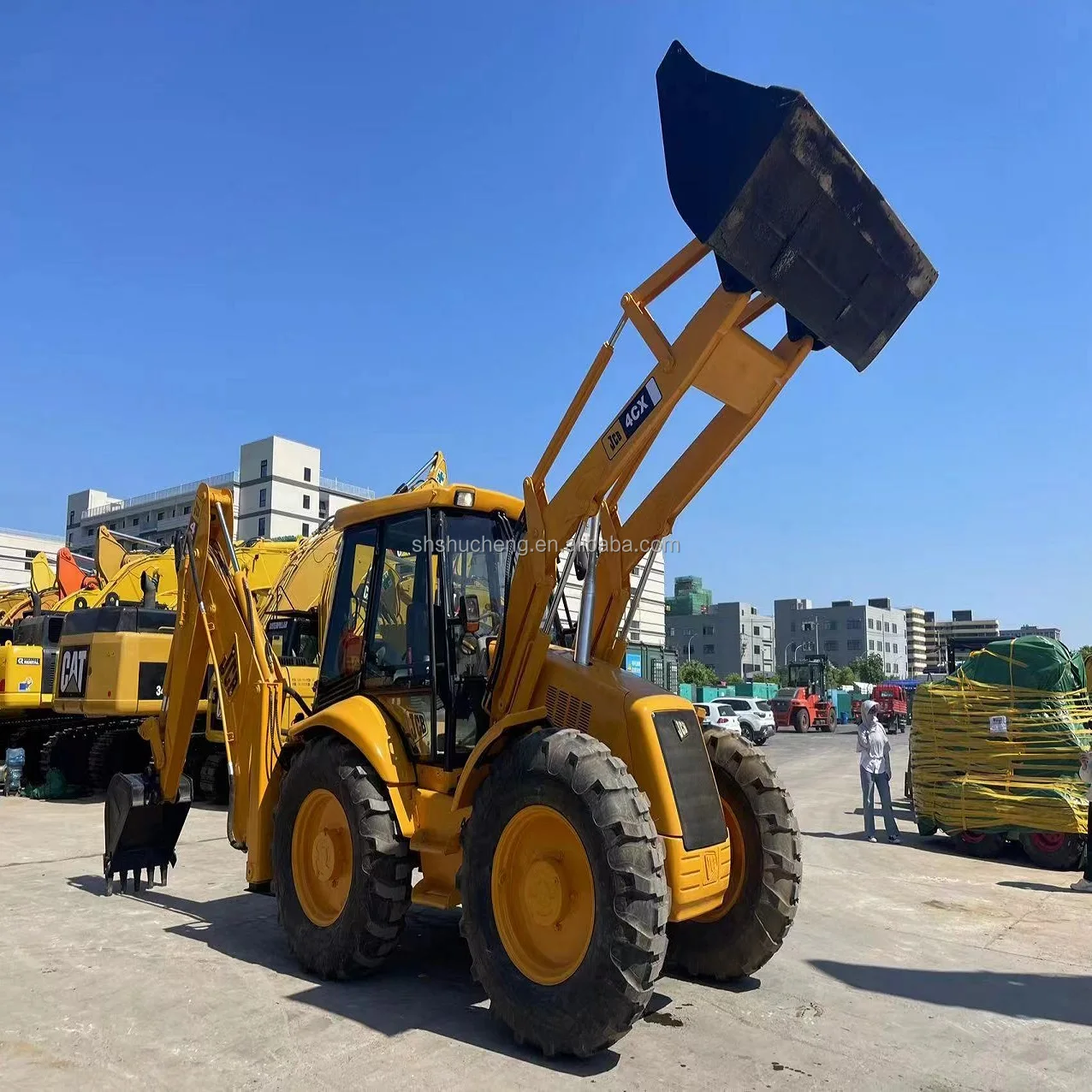 Great Condition Original JCB Backhoe Loader Used Retro Excavator Second ...