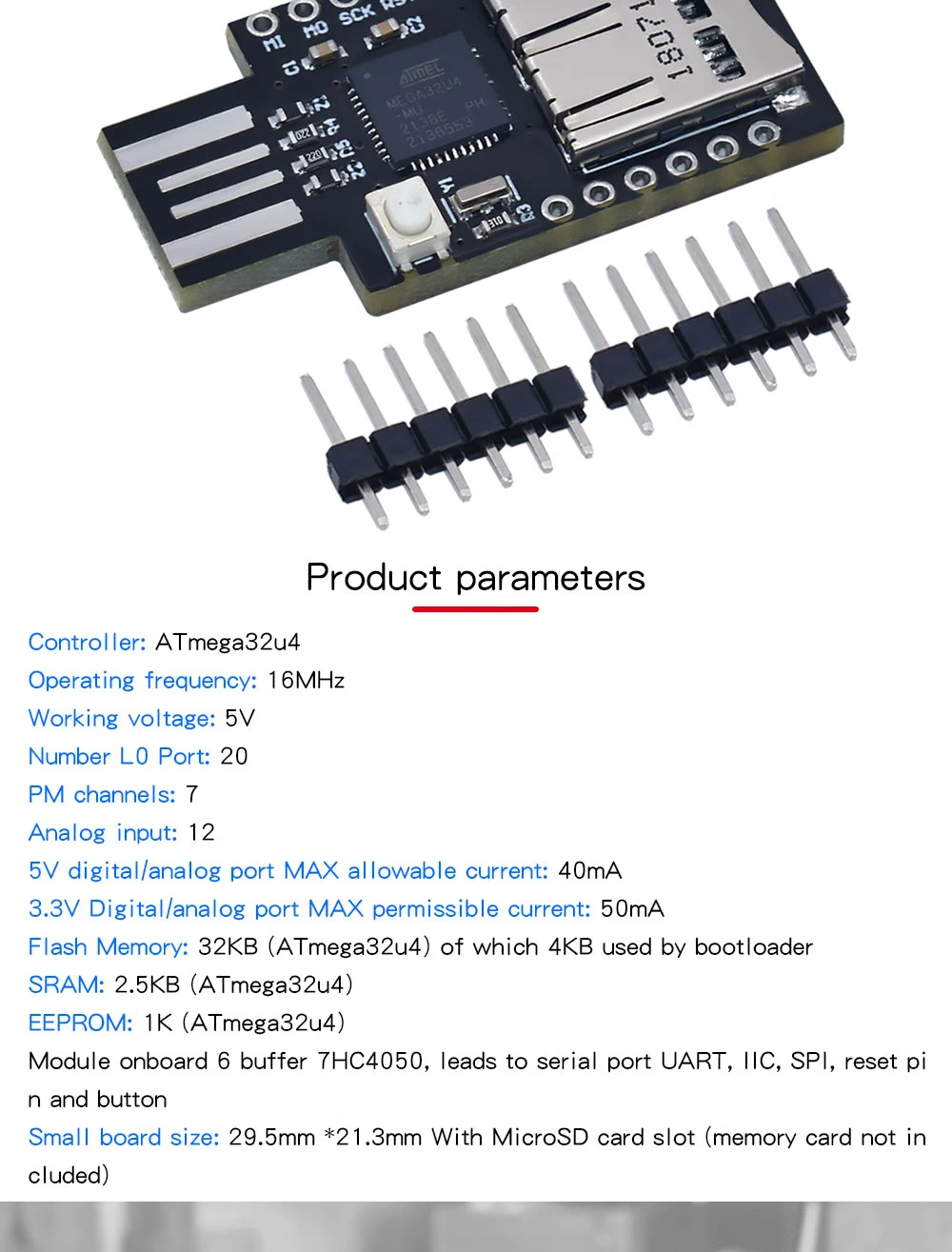 Aeak Cjmcu-virtual Keyboard Badusb Usb Tf Memory Keyboard Atmega32u4 Module - Buy Module,Cjmcu ...