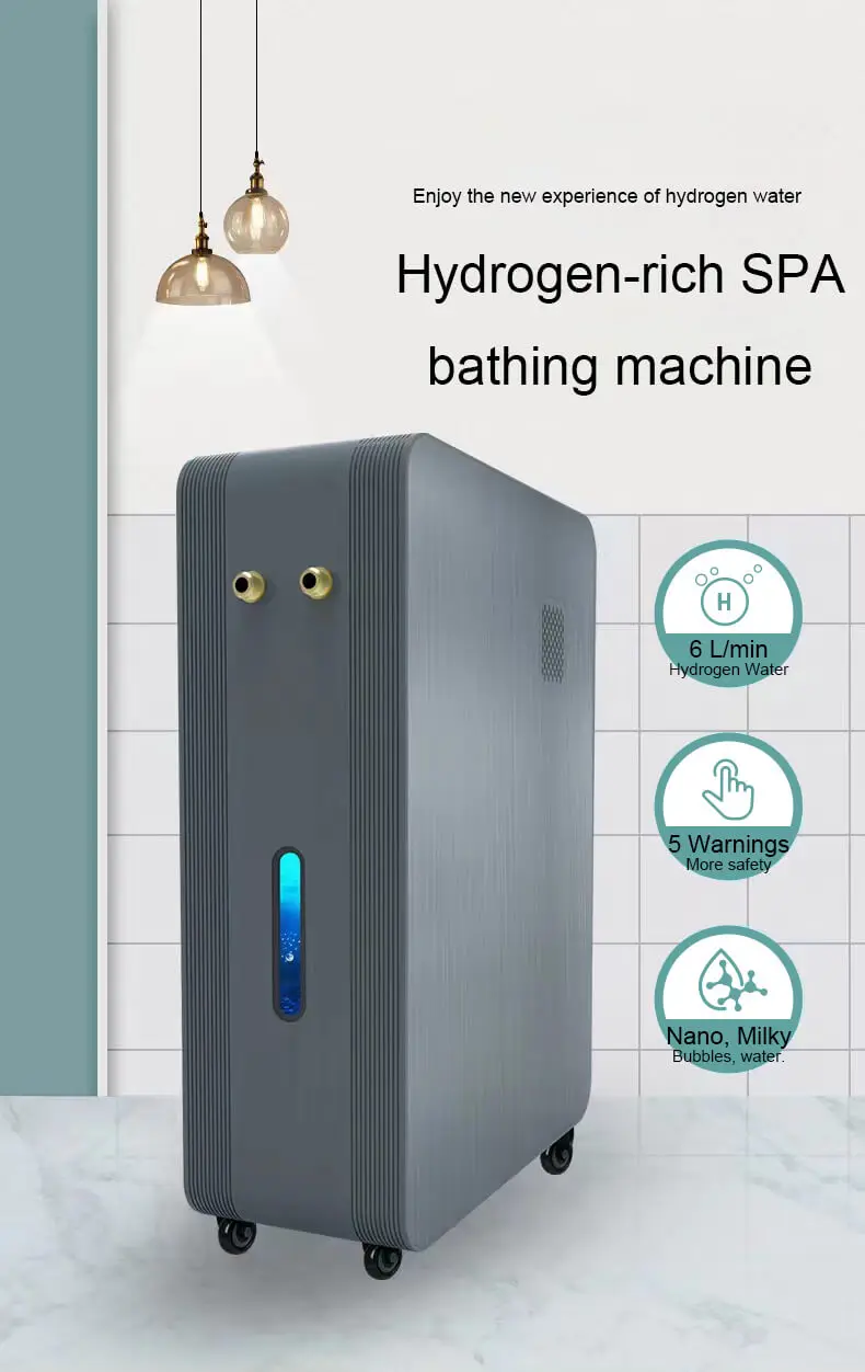 Large Flow 6L/min Hydrogen Generator with Milky Nano Bubbles SPA ...