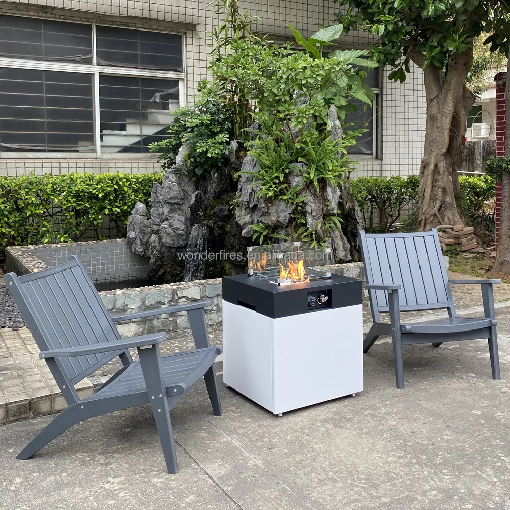 22 Inch square Fire Pit Table with HDPE Chairs| Alibaba.com