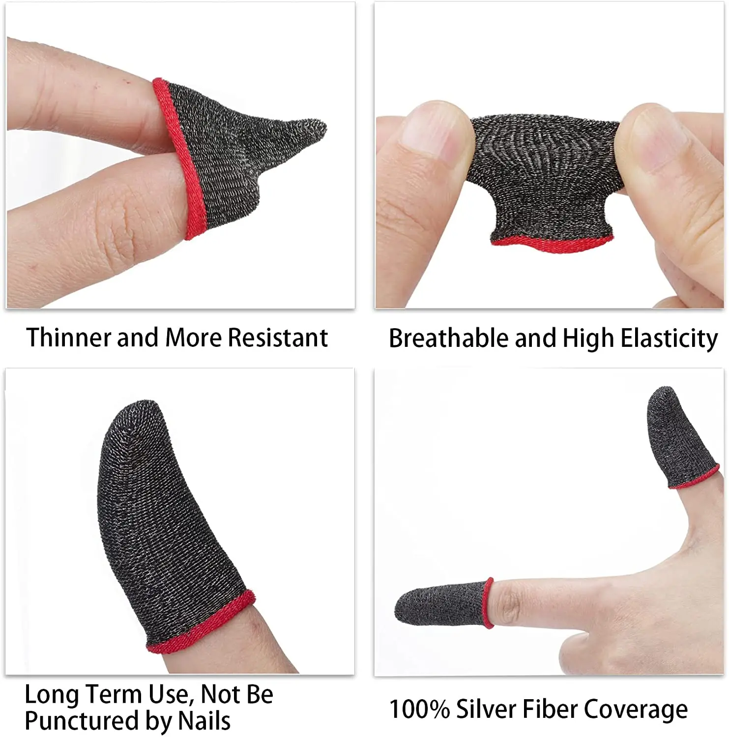 Game Playing Games Controller Finger Covers Proof Gaming Thumbs Sleeve ...