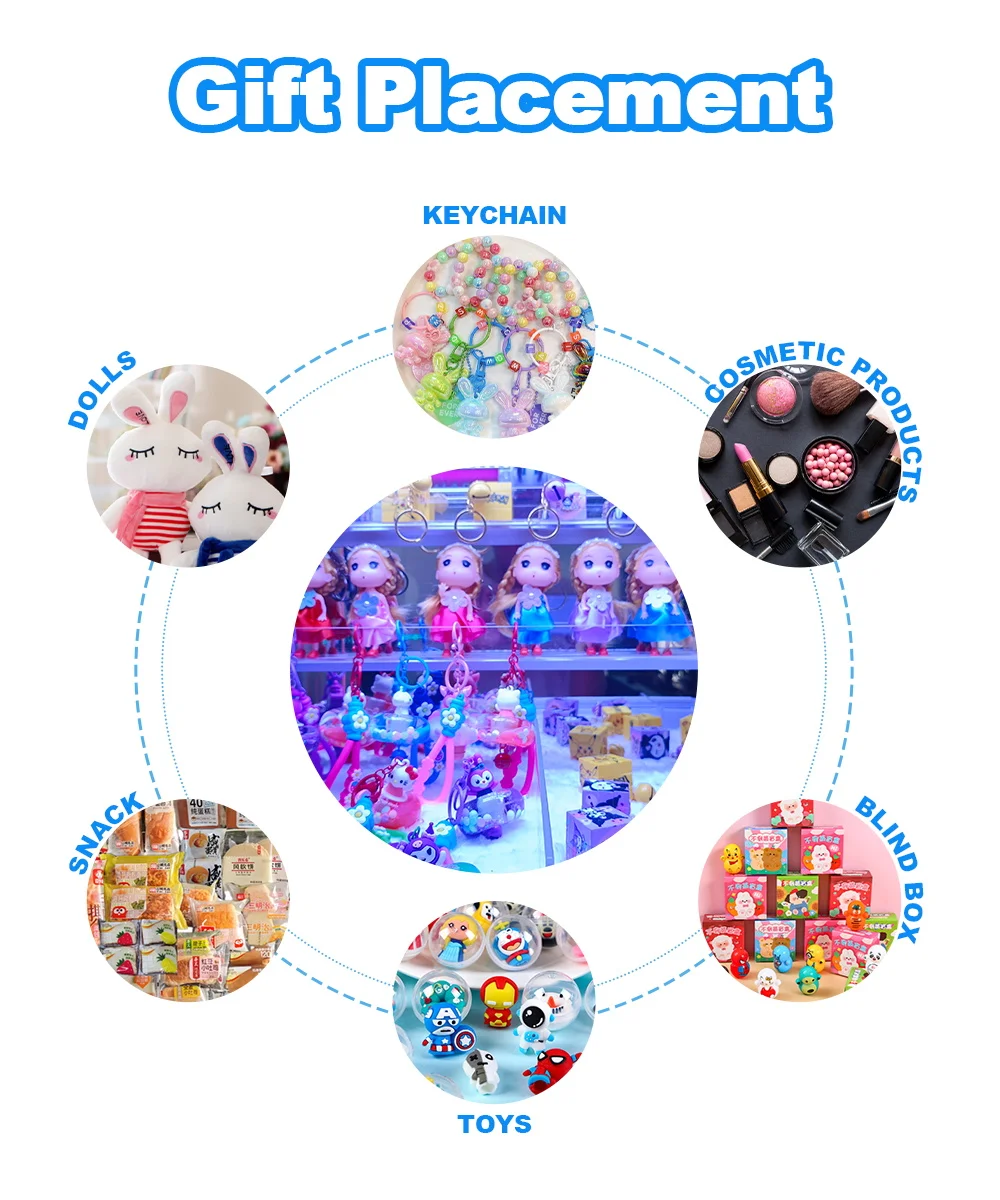 2 Player Full Metal Toy Crane Claw Machine/Double Players Claw Crane ...