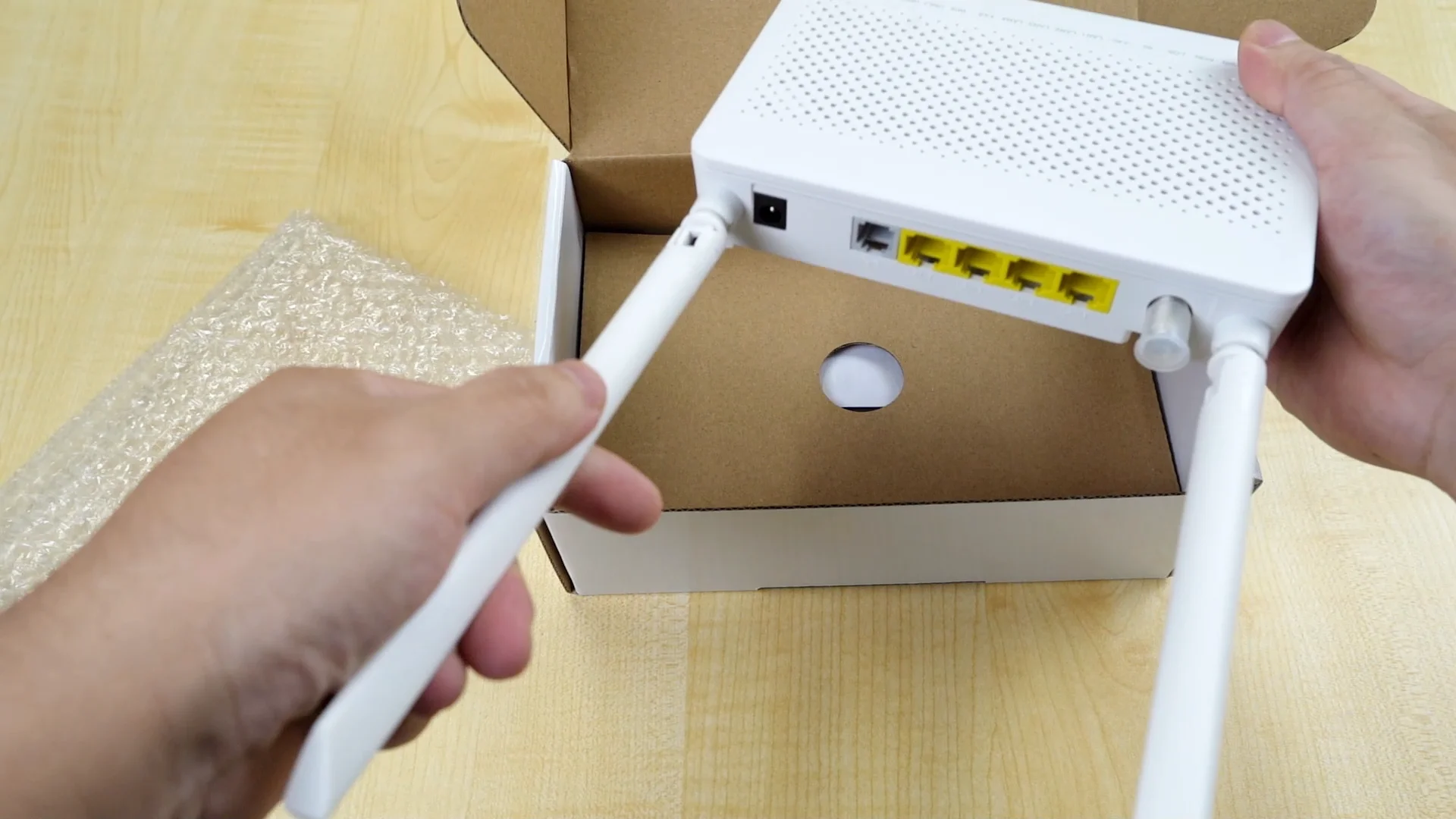 Network Fiber Tools 4*ge+1*fxs+2usb+1*catv Fiber To Home Dual Band Wifi ...