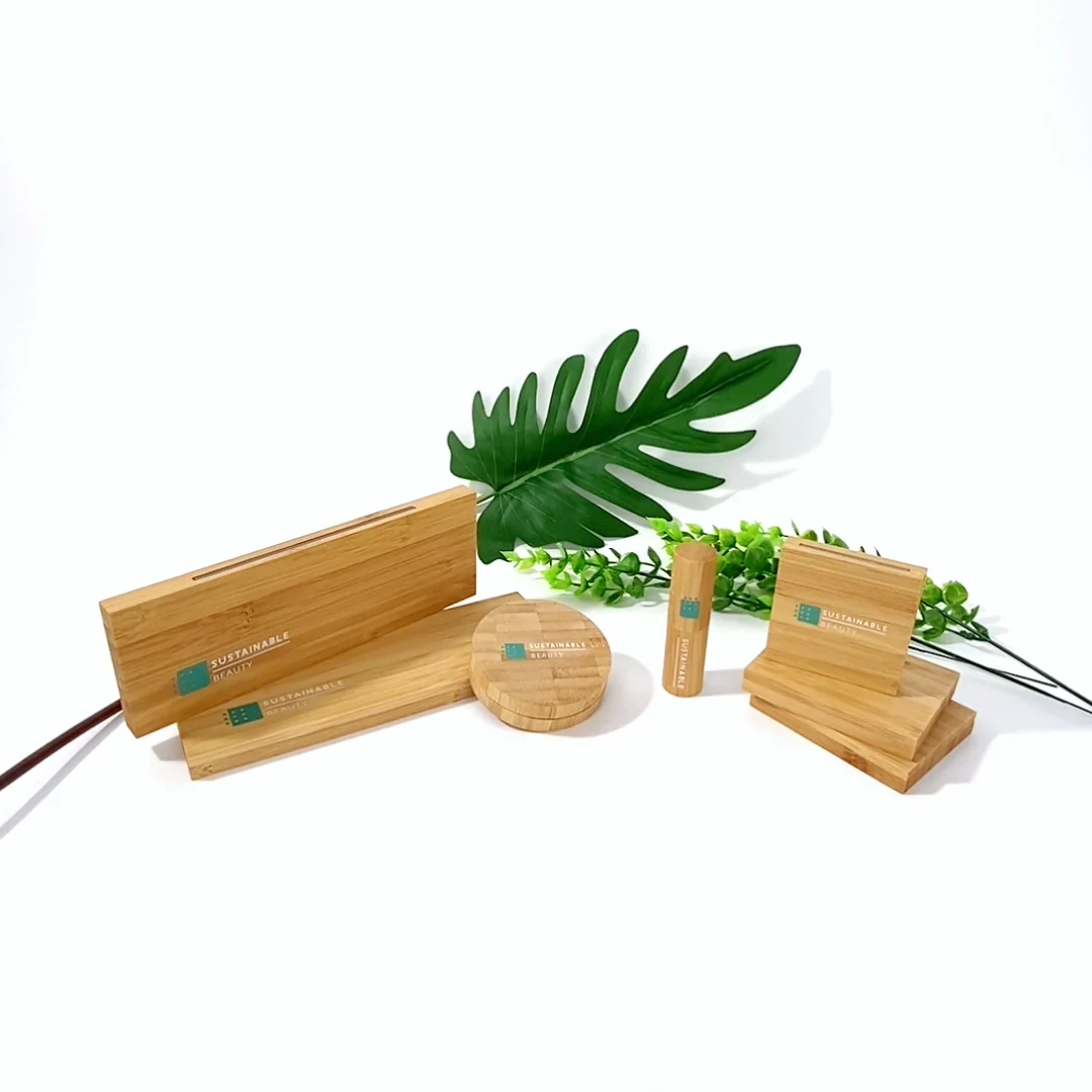 Biodegradable Packaging Nature Bamboo Packaging Refillable For Make Up ...