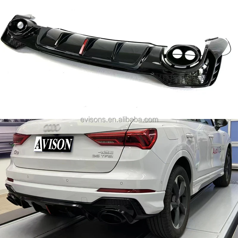 Rear Lip Rear Diffuser For Audi A3 Facelift Audi Rs3 Diffuser Body ...