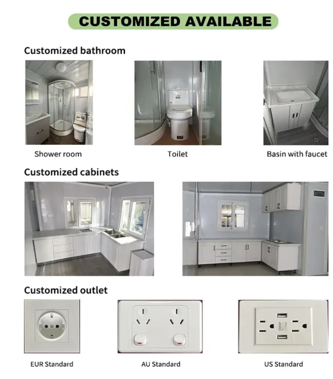 Customized 20ft Luxury Boxable Container House 40ft Expandable