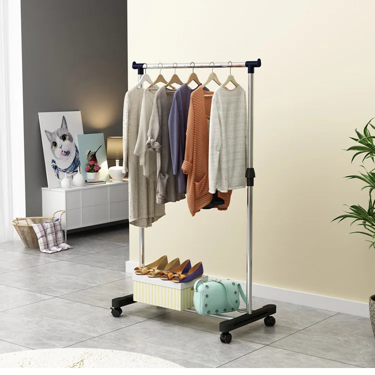 Double Pole Hanging Clothes Rack - Space-Saving Garment Organizer