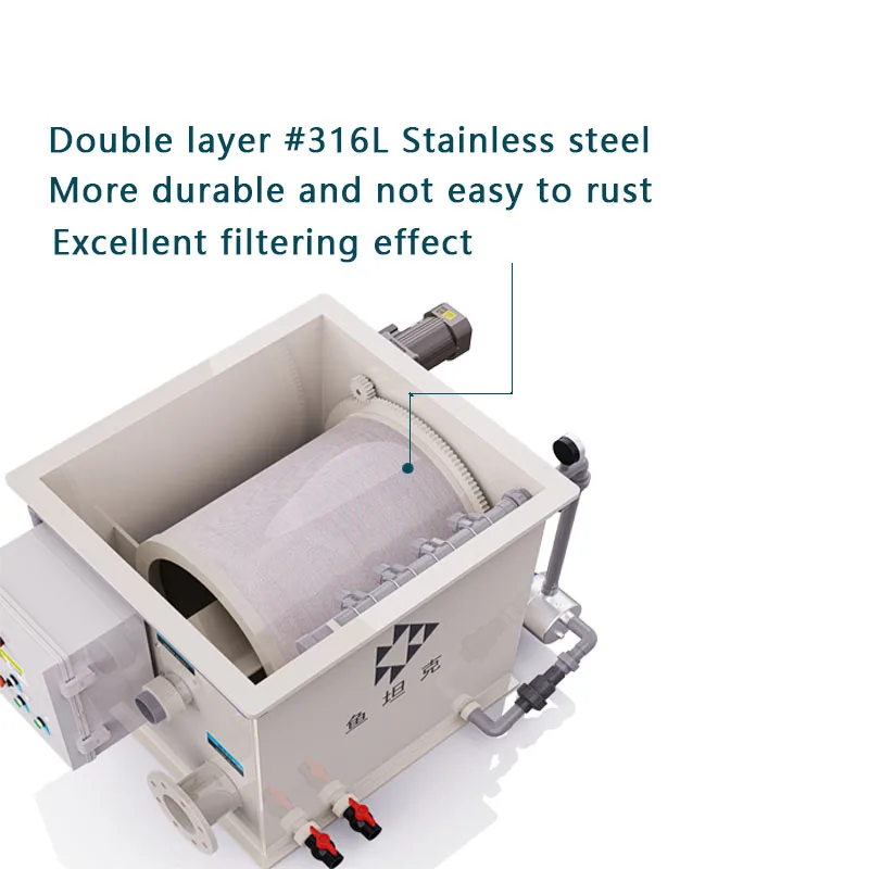 Smallest RDF Filter System for Aquatics - 30tons Drum Filter