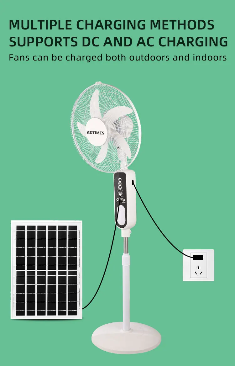 GDTIMES Solar Fan - Efficient Cooling with Remote Control