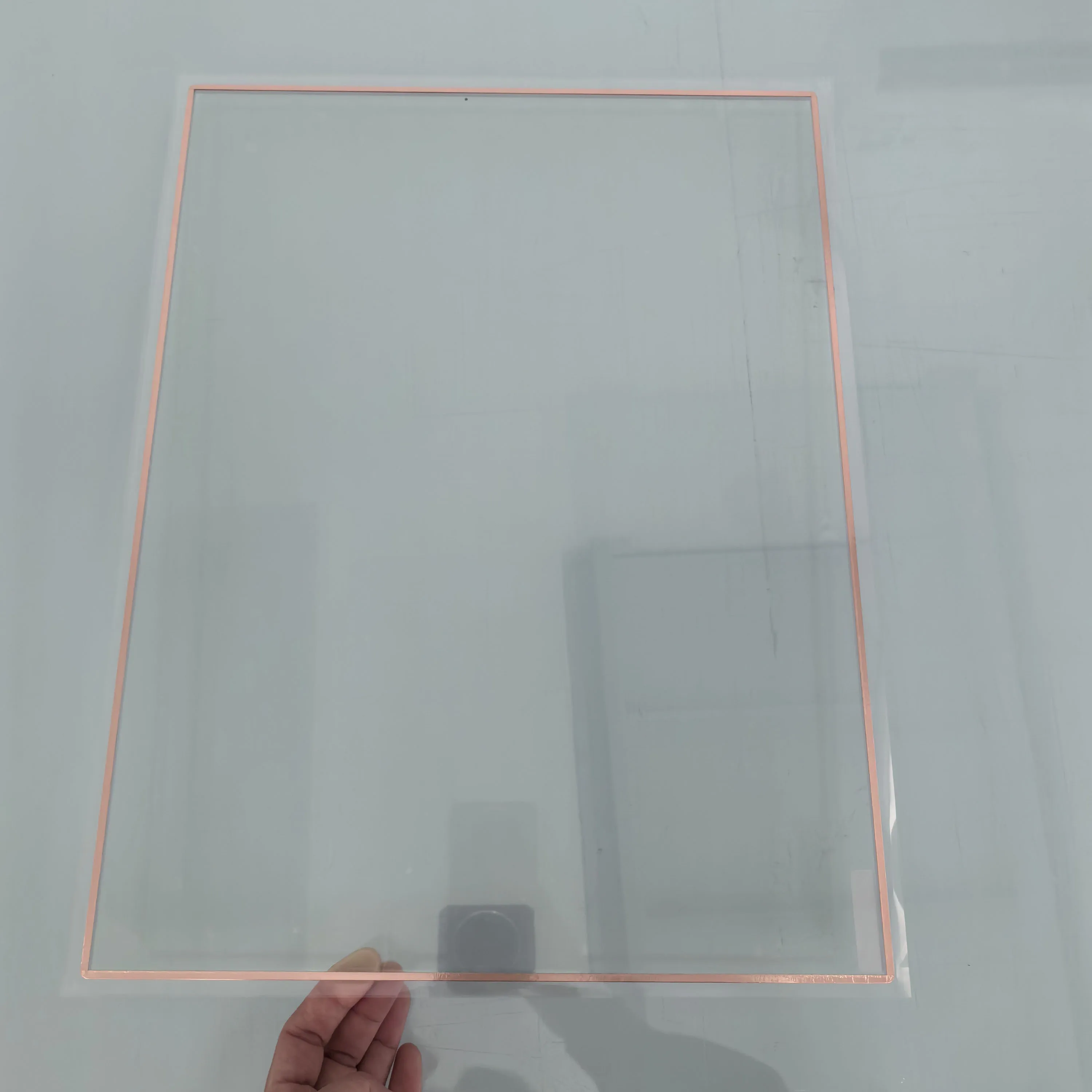 Rf Shielded Windows Shielded Glass Emi-shielding Foil With Copper Edges ...