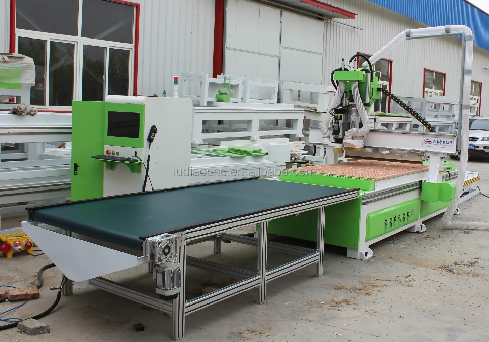 Ludiao Superstar Loading And Unloading Furniture Plate Produce Line 1325 Atc Cnc Router Machine ...