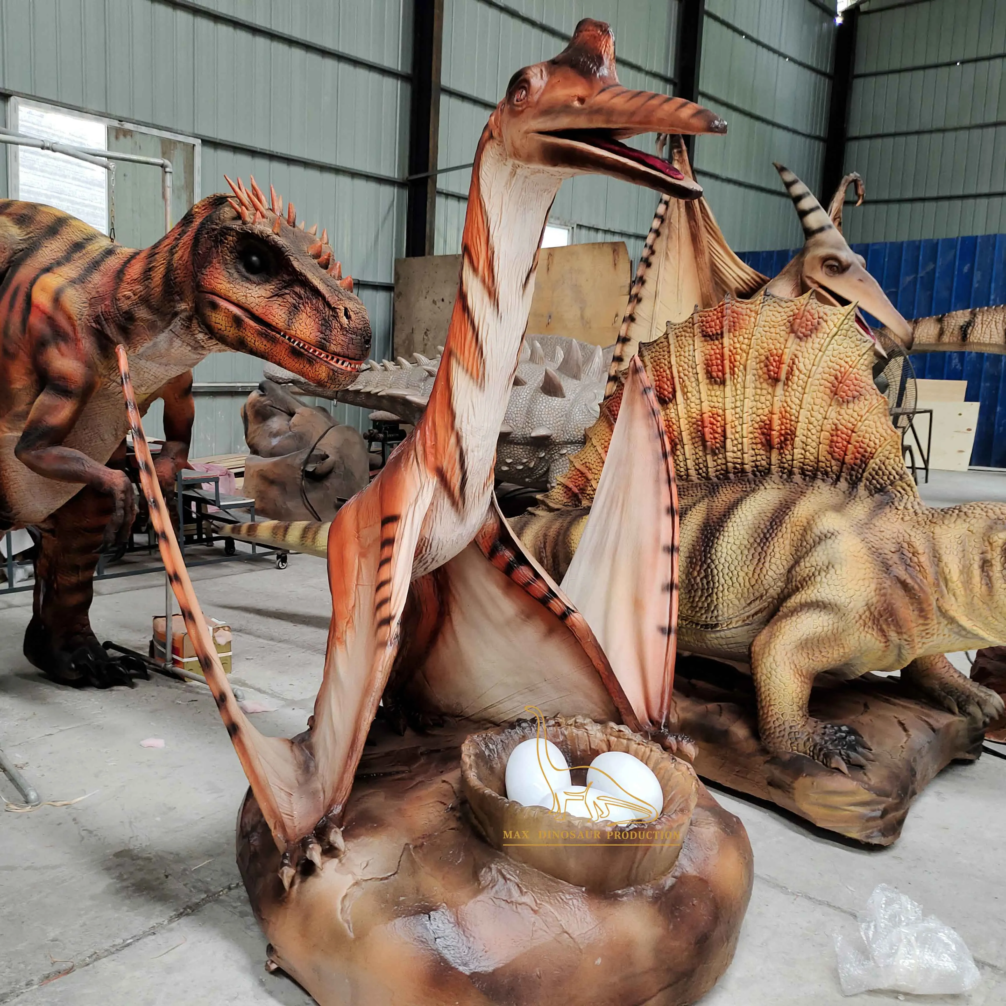 High Simulation Dinosaur Model For Indoor Playground Animatronic Model - Buy Theme Park ...