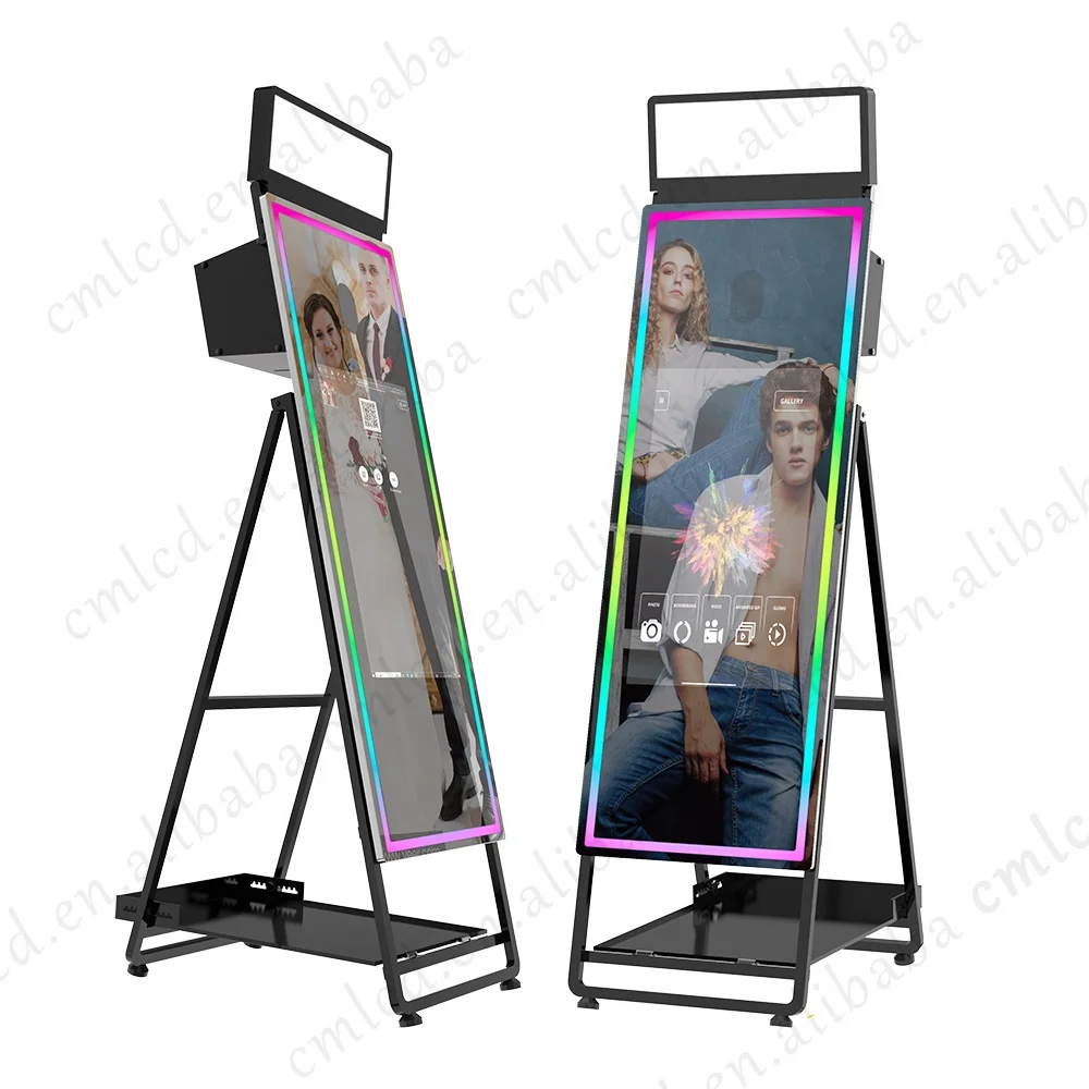 Portable New Photobooth Selfie Photo Booth Shell Led Light Folding ...