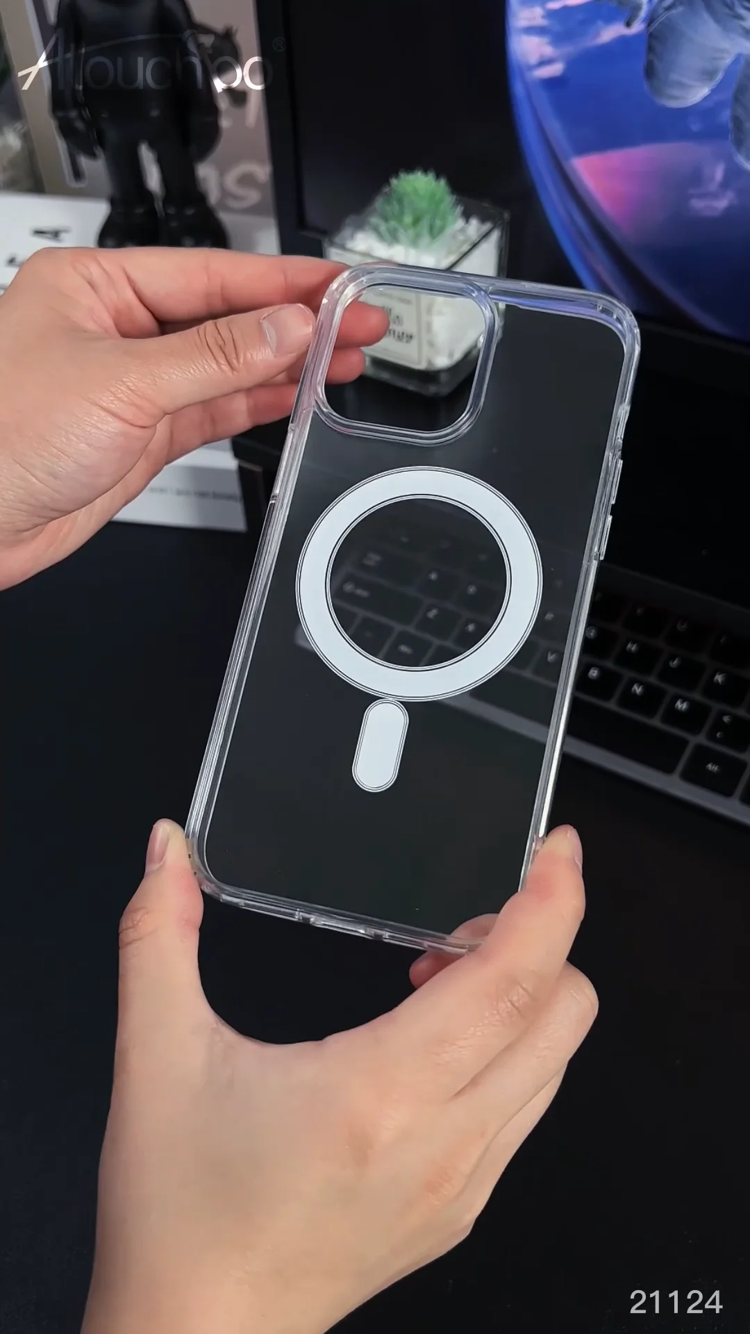 Atouchbo Magnetic Wireless Charge Back Cover Tpu Charging Phone Case ...