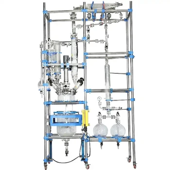 High Quality Double Jacketed Glass Reactor 100l Vessel Chemical - Buy ...