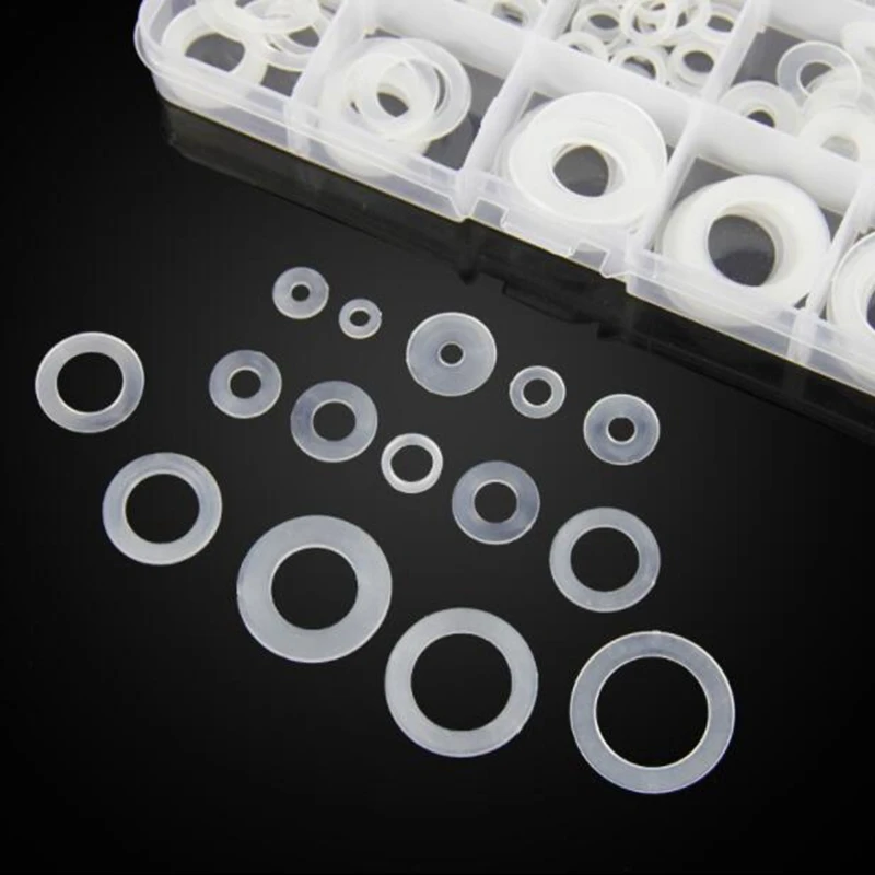 Custom Made And Standard Thin Or Thick White Plastic Nylon Flat Washer ...
