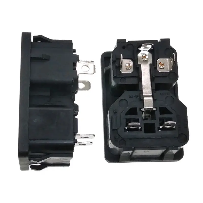 Iec C13 C14 In 1 Male Female Panel Mount Inlet Power Socket Connector ...