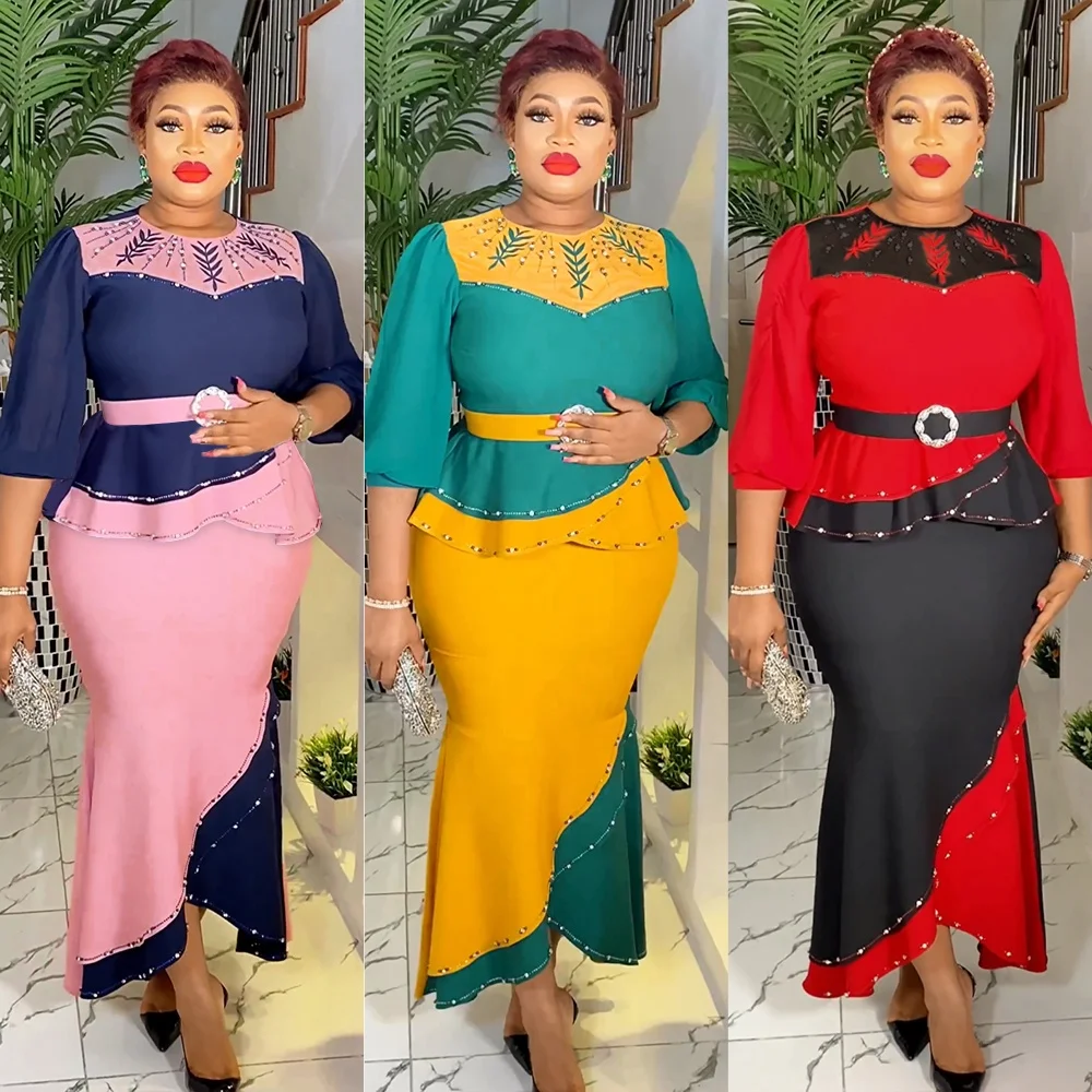 H&D Custom Office Dress Color Belt Women's Suit Elegant Blouse and ...