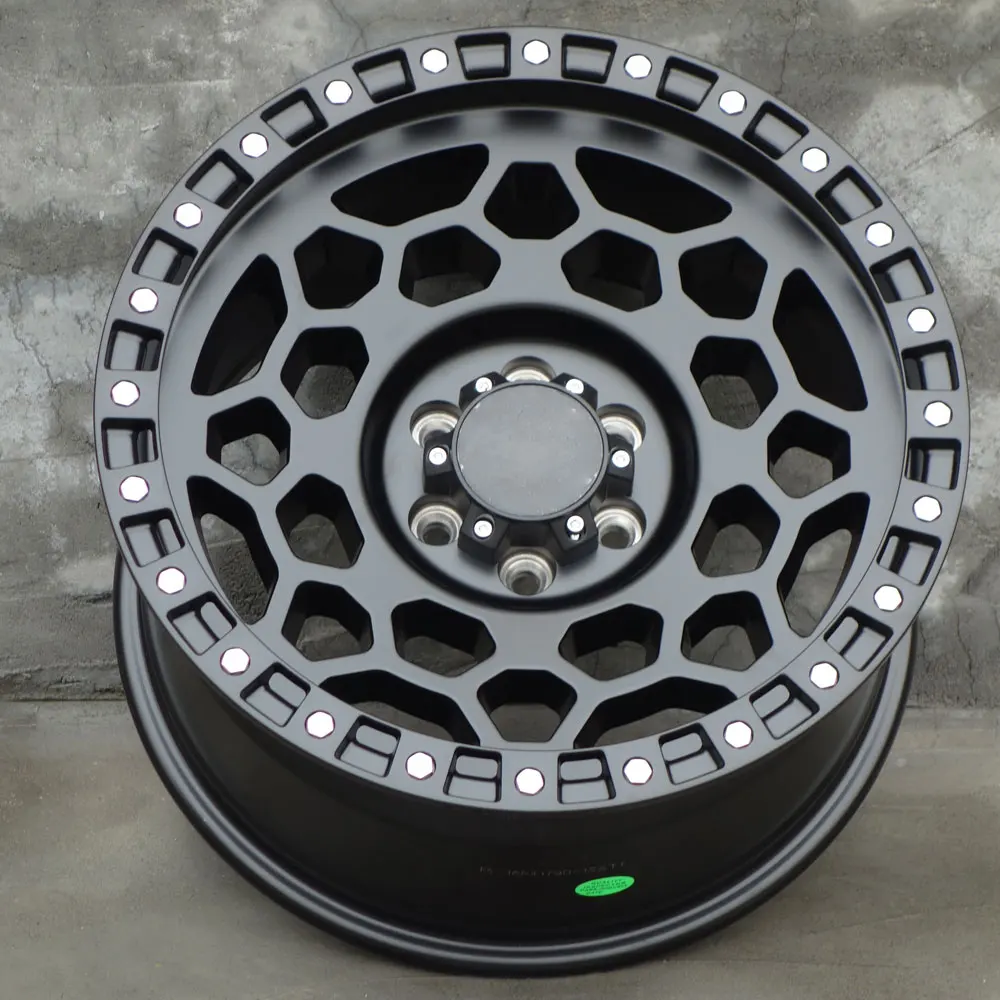 2024 Wheels 17" Wheels 5x150/127/139.7 Matte Black Electroplated Rivet ...