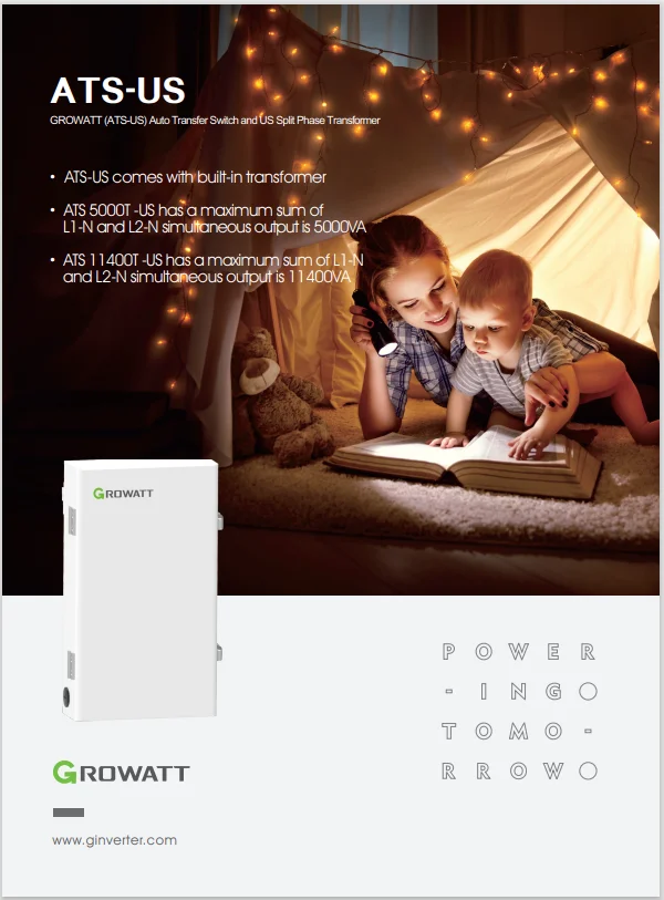Growatt-transformadores Automáticos Ats 5000/11400,240 A 120/120 ...