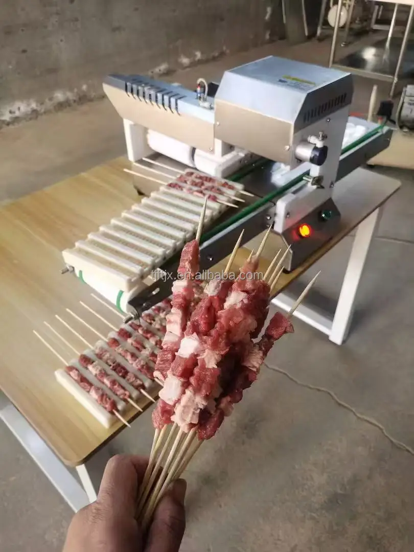 Multifunctional Cheese Making Automatic Skewer Machine High Speed Meat ...