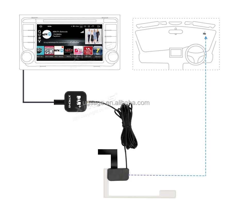 Xtrons Dab Digital Radio Tuner Usb Dongle For Android Car Stereo Head ...