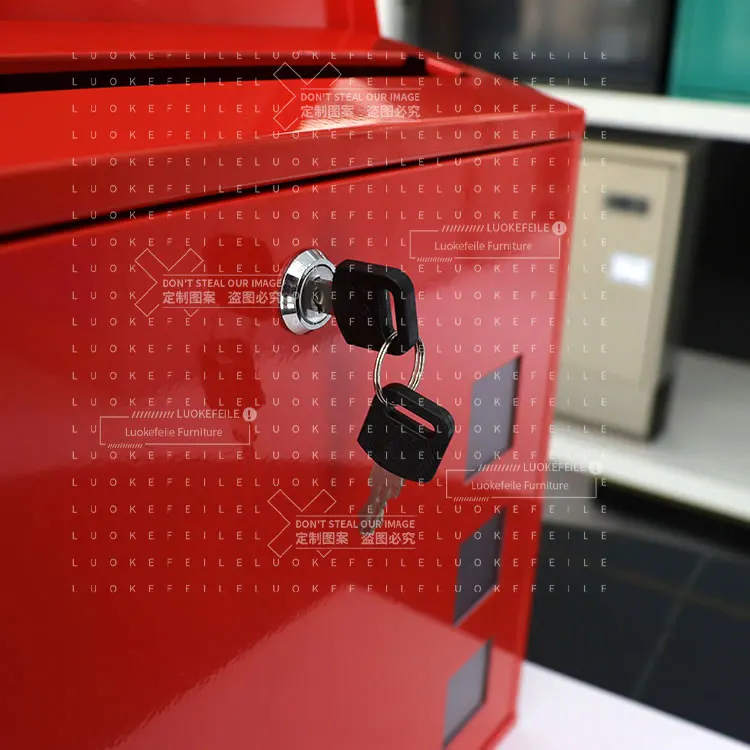 Wall Mounted Waterproof Lockable Storage Letter Post Box Steel Metal ...