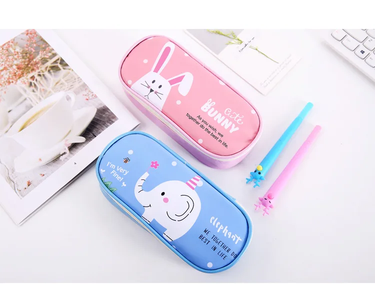 3d Kawaii Animal Pencil Case Plastic Stationery Box School Pencil Cases ...