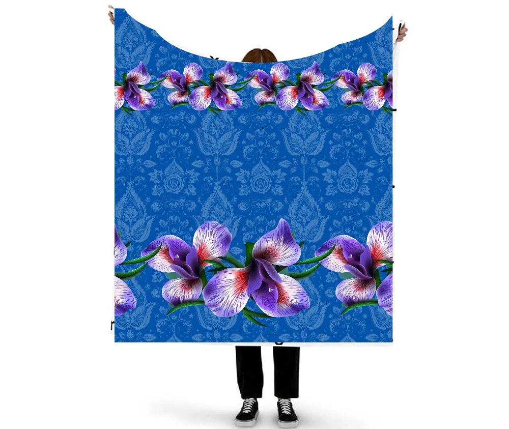 Custom Tropical Hawaiian Design Satin Fabric for Shirts & Dresses OEM