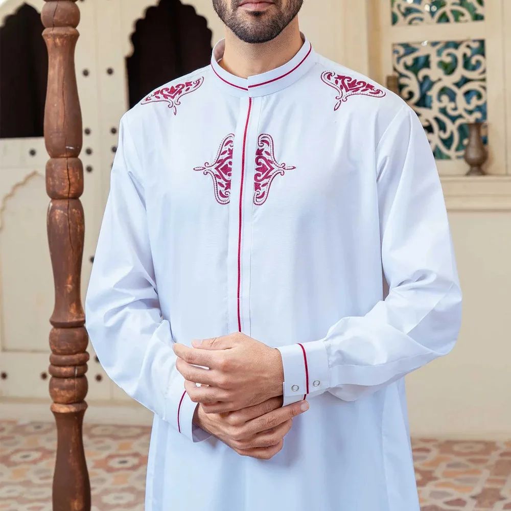 Arab New Middle East Muslim Embroidery Ethnic Style Banquet Robe Daffah ...