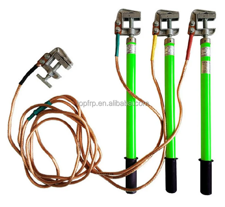 High Voltage Electrical Grounding Line Stick Short Circurit Earthing ...