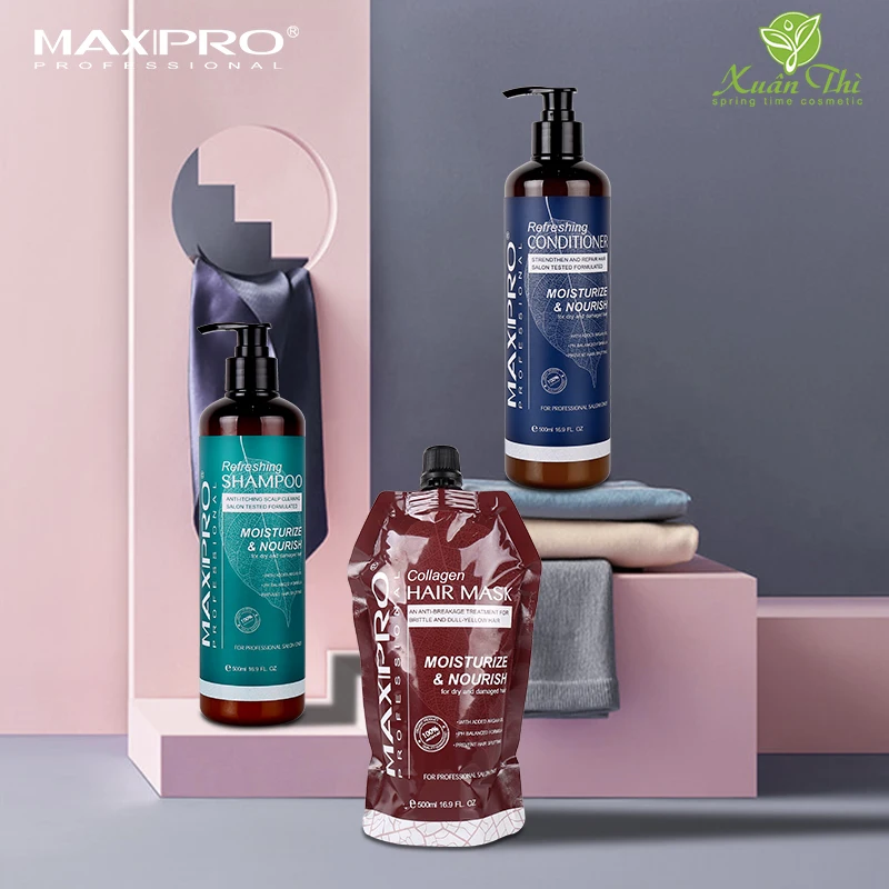 MAXIPRO Keratin Treatment Hair Care Collagen Hair Mask for Women Color ...
