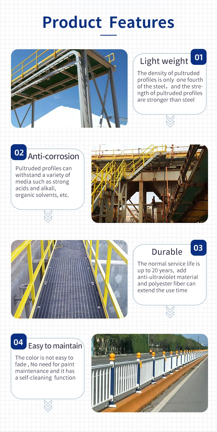 Easy To Install Frp Handrails Fiberglass Handrail Fittings - Buy Frp ...