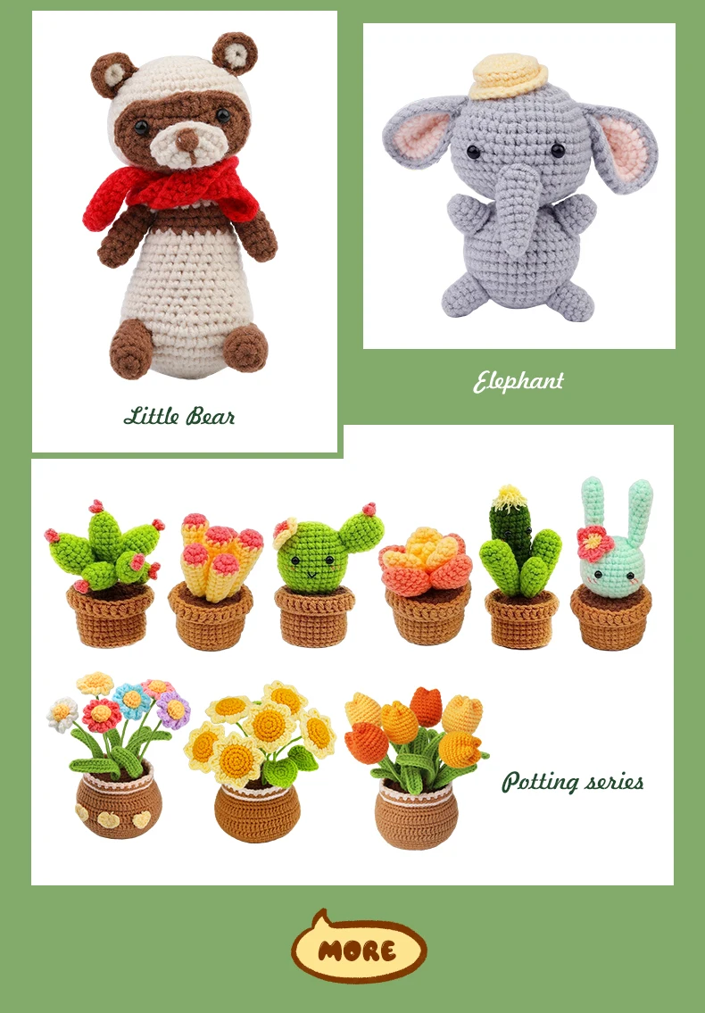 High Quality Yilan Diy Kit Crochet Personal Handmade Crochet Amigurumi ...