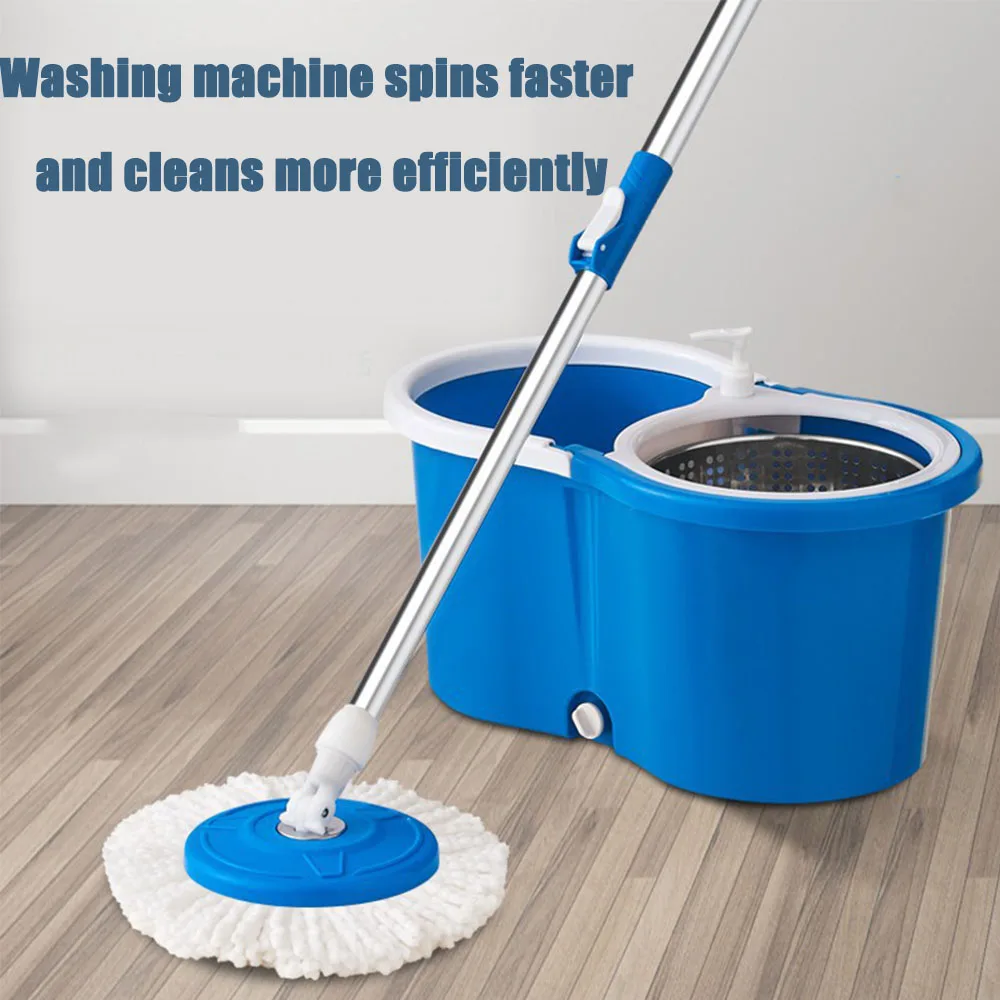 Purple Magic Mop Set - Efficient Wet Dry Cleaning Tool