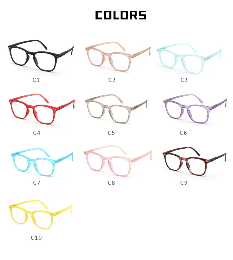Classic High Quality Square PC Frame Anti Blue Light Glasses