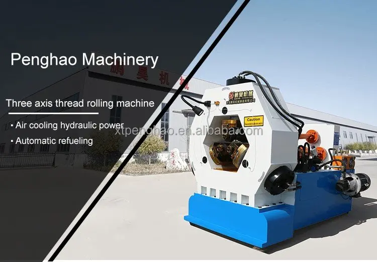 Adjustable Rolling Speed Cnc Thread Rolling Machine Bolt Bending ...